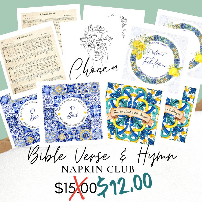 Christian Paper Napkins for Decoupage & Craft Kits – Christian Craft Paper
